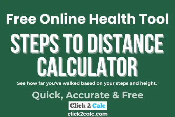 Steps to Distance Calculator
