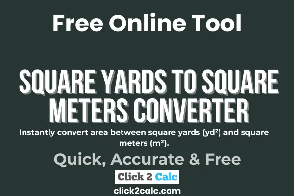 Square Yards to Square Meters Converter