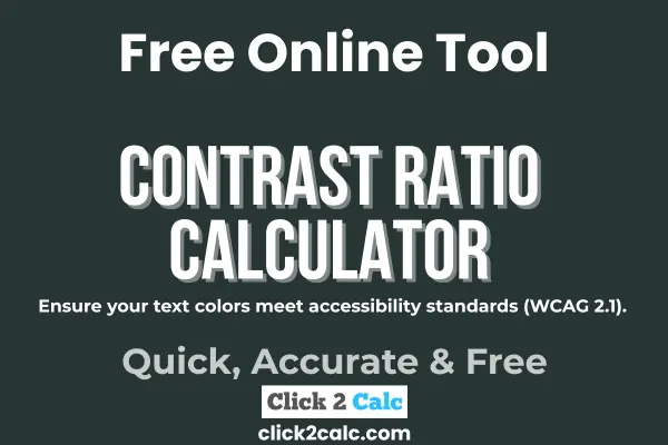 Contrast Ratio Calculator
