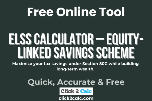 Equity Linked Savings Scheme Calculator